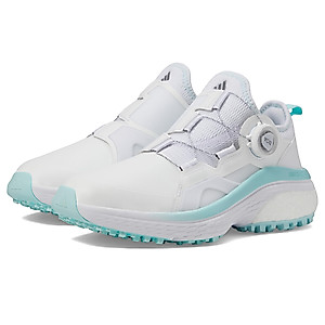 adidas Women's Solarmotion Spikeless BOA Golf Shoes, Footwear White/Silver Metallic/Semi Flash Aqua, 9.5