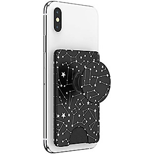PopSockets Phone Wallet with Expanding Phone Grip, Phone Card Holder - In The Stars