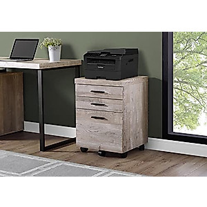 Monarch Specialties I FILING CABINET, TAUPE