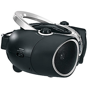 Jensen CD-490 Portable Sport Stereo CD Player with AM/FM Radio and Aux Line-in & Headphone Jack (Silver)