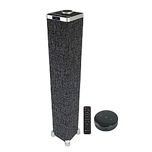 Rockville (1 ONE-Tower All-in-One Tower Bluetooth Speaker System+HDMI/Optical/RCA Bundle with (1) Mini WiFi Music Player Wireless Audio Streaming Multiroom Stereo Receiver (2 Items)