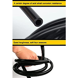 Upgraded Drip Irrigation Kit, 1/4 inch 32ft Silicone House with Stabilized Drip Emitters and Connectors, Garden Watering System for Raised Garden Bed, Yard, Lawn or Indoor