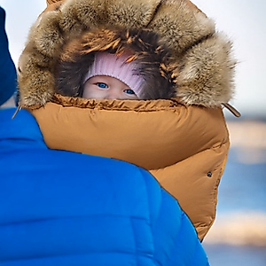 YOURCARE Stroller Footmuff Universal Baby Stroller Bunting Bags, Winter Thicken Warm Pram Footmuffs, Weatherproof Baby Sleeping Bag for Strollers, Pushchairs, Prams, Car Seat, 0-2 Years (Brown)