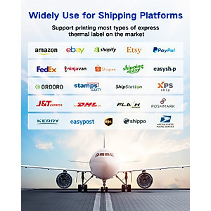 CLABEL Bluetooth Shipping Label Printer,4x6 Thermal Label Printer for Small Business Shipping Packages, Compatible with Amazon, Ebay, Etsy, Shopify, FedEx, UPS, etc, Support Windows,Mac CT428S