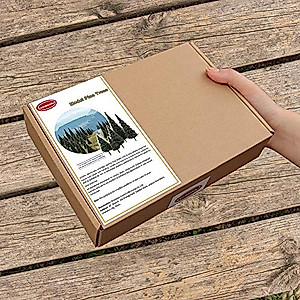 S0804T 20PCS Dark Green Pine Model Cedar Trees 2.05-4.96 inch (52-126 mm) and 4pcs Moose Deer Elk for Model Railroad Scenery Landscape Layout HO OO Scale (Mix Size)