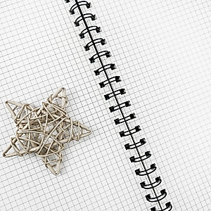 Rinrda Graph Paper Notebook Spiral Notebook 8.5" x 11"-4 Pack Grid Paper Notebook Graph notebook Engineering notebook 120 Pages 100 GSM Thick Graphing Paper Notebook Hardcover Journal for School,