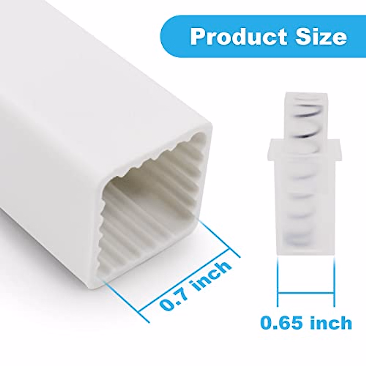 Mandycng Replacement Towel BAR 24" Rod Spring Loaded Ends Durable Plastic Wall Mounted