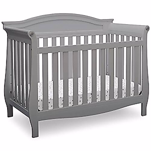 Delta Children Lancaster 4-in-1 Convertible Baby Crib, Grey
