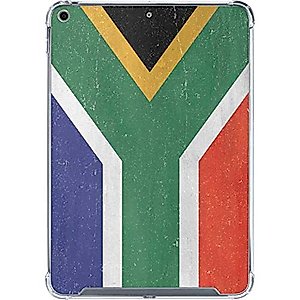 Skinit Clear Tablet Case Compatible with iPad 10.2in (9th Generation, 2019-2021) Originally Designed South Africa Flag Distressed Design