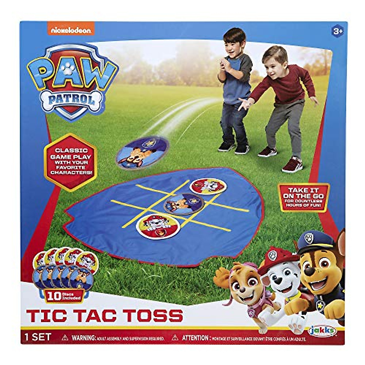Paw Patrol Tic Tac Toe Toss Game for Indoor & Outdoor Play!