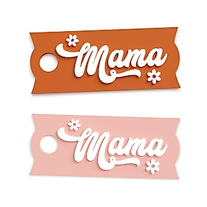 The Cotton & Canvas Co. Mama Stanley Tumbler Tag, Acrylic Lid Topper, Custom Name Plate, Retro, 40oz, 30oz, Gift for Mom, Mother's Day, Quencher H2.0, Personalized