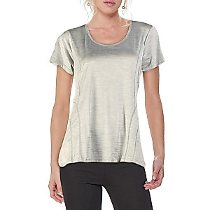 Reebok Womens Mini Burnout Basic T-Shirt, Green, Large