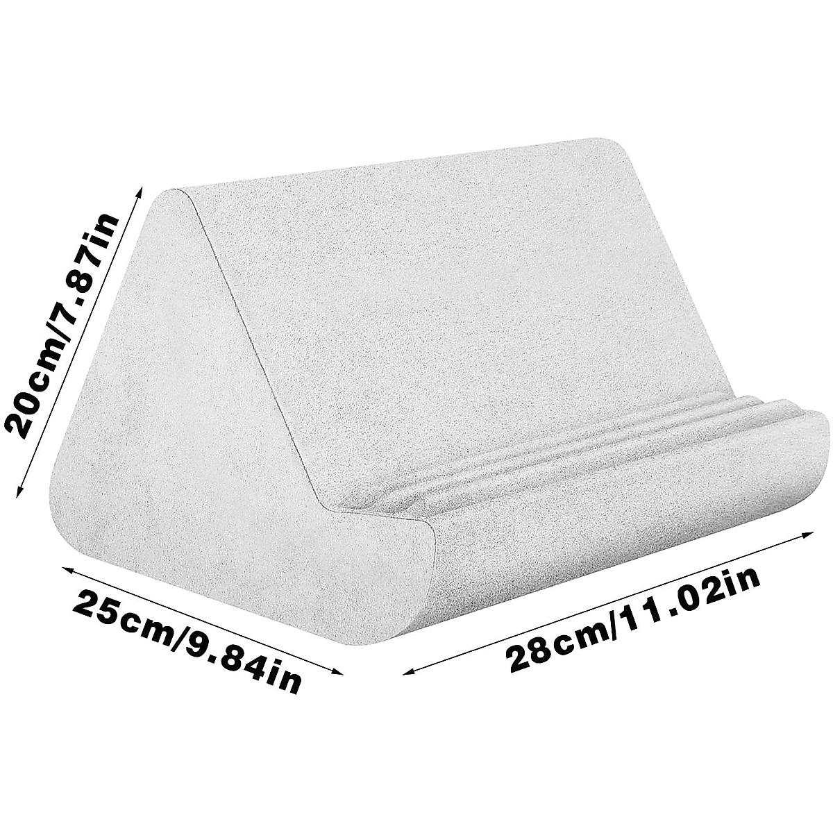 Tablet Stand,Tablet Cushion Stand,Laptop Stand Lazy Holder Stand for Bed Sofa,Laptop Stand Compatible with iPads Tablets eReaders Smartphones Books Magazines (Dark Gray)