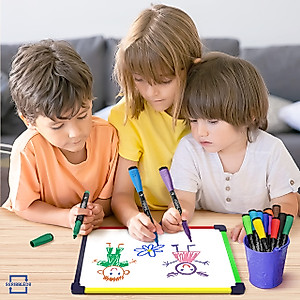 ScribbleDo Magnetic Dry Erase Board for Kids Whiteboard 9”x12” Includes White Board for Kids Writing Learning & Drawing Art Educational Kids Toy