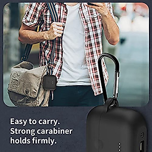 Alquar for Anker Soundcore Liberty Air 2 Case Cover, Silicone Anti-Dust/Scratchproof/Anti-Lost Protective Skin Case for Soundcore Liberty Air 2 Wireless Earbuds with Keychain [Front LED Visible]