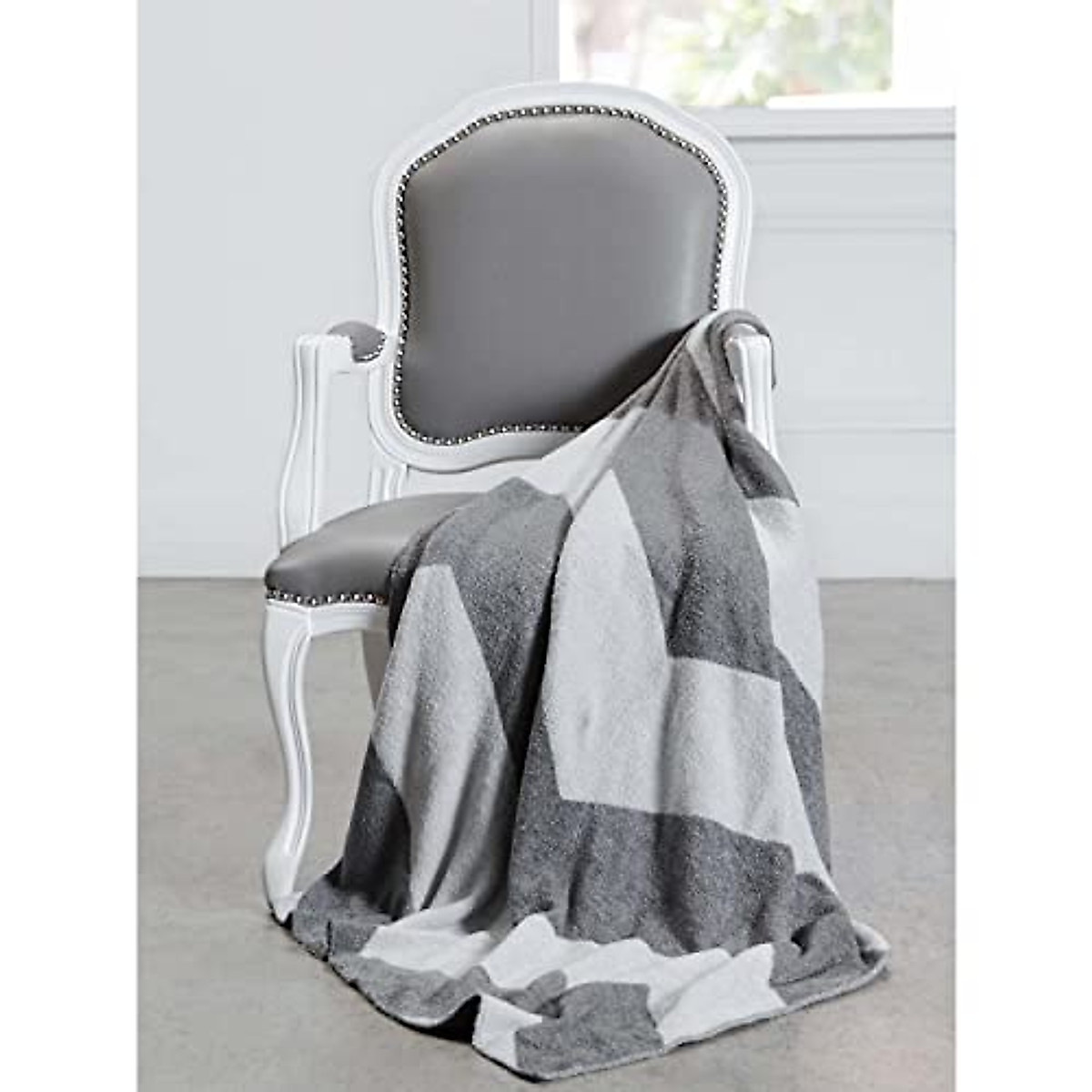 Little Giraffe Dolce Chevron Throw 45" x 59", Chocolate/Flax