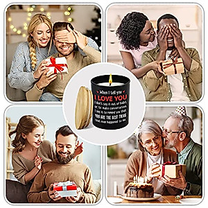 Anniversary Wedding Gifts for Men, Women, Boyfriend, Girlfriend, Husband, Wife, Valentine's Day, Birthday, Christmas Couple Gifts for Him, Her, Candle Gift, Vanilla, Lavender Scented Candle 10oz