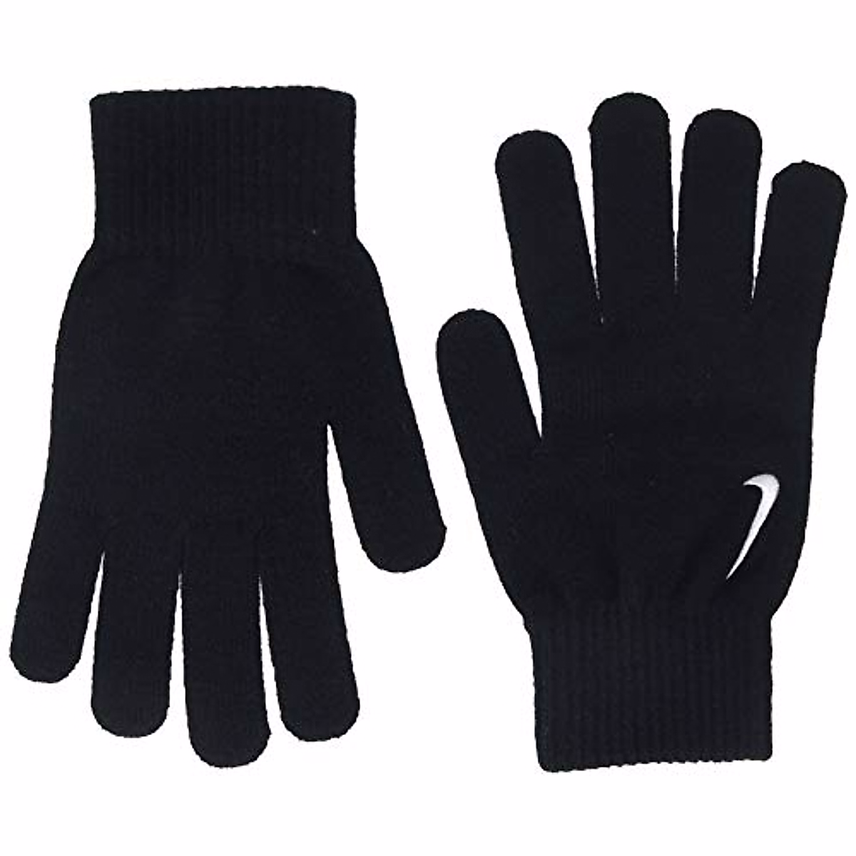 Nike Unisex Swoosh Knit Gloves Size Small/Medium, Black