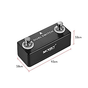 MOSKY DUAL SWITCH Guitar Effect Pedal Dual Footswitch Foot Switch Guitar Pedal