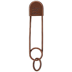 Petunia Pickle Bottom Safety Pin Keychain - Antique Copper