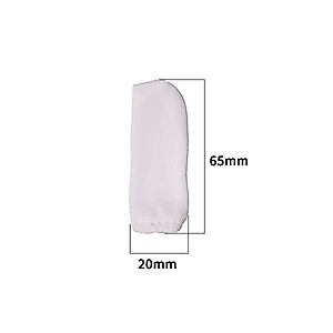 UUYYEO 100 Pcs Cotton Finger Cots Guards Protective Finger Covers Fingertip Thumb Protectors Small Finger Gloves Elastic Finger Sleeves
