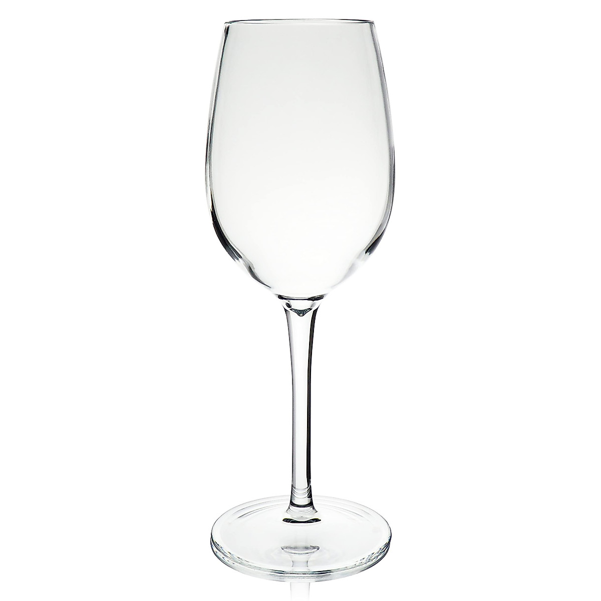 CORK GENIUS Unbreakable White Wine Glasses, Shatterproof and BPA-Free Tritan Plastic, Scratch-Resistant Wine Goblets with Stem, Dishwasher Safe, 4 Pack