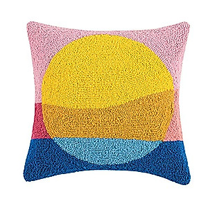 Peking Handicraft 30APS25C16SQ Sunset Hook Pillow, 16-inch Square