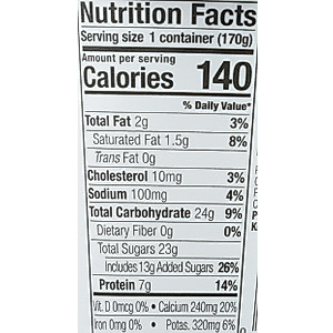 CLOVER SONOMA Organic Yogurt, Lowfat Peach, 6 Oz