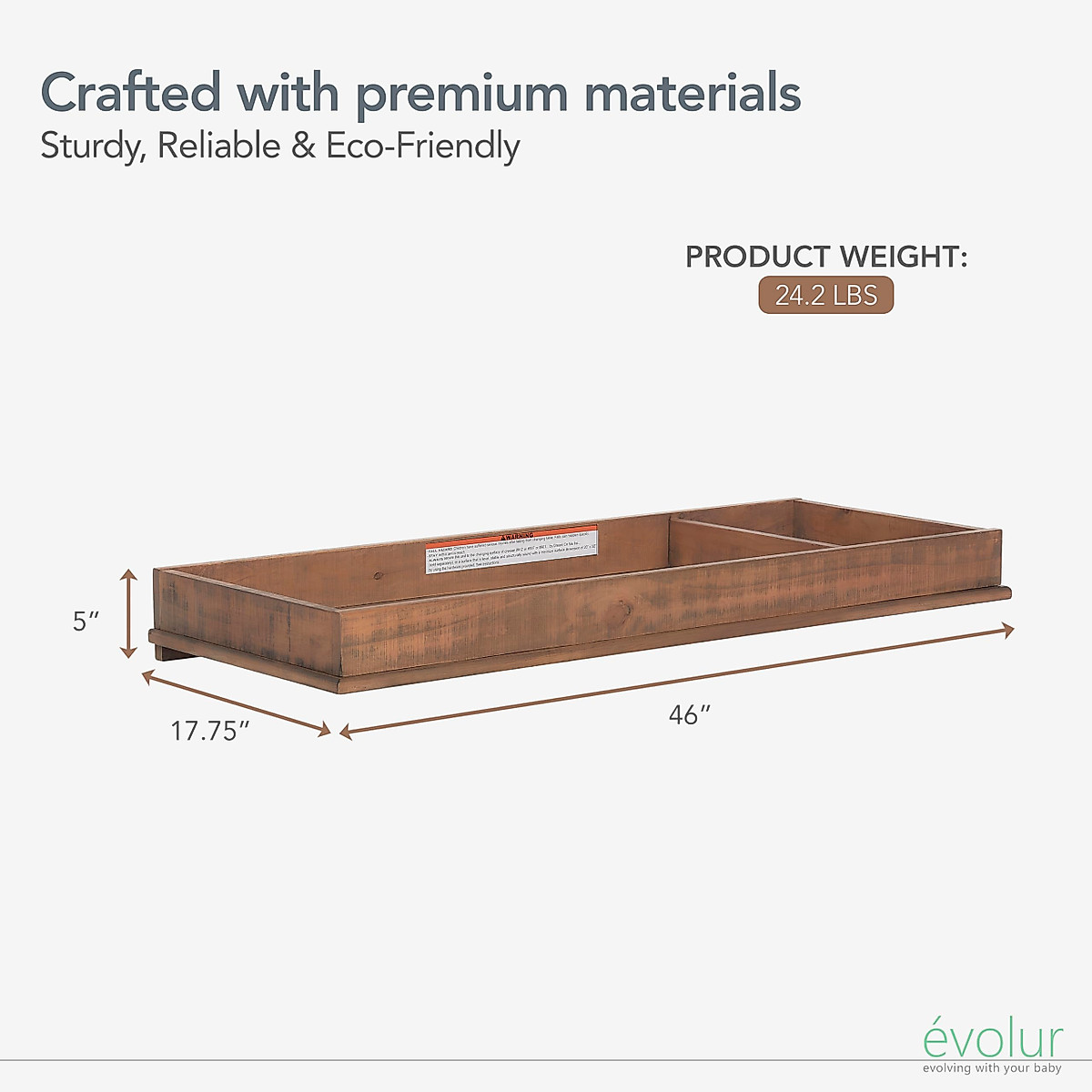 Evolur Stilnovo I Changing Tray I Full Assembly I Lasting Quality
