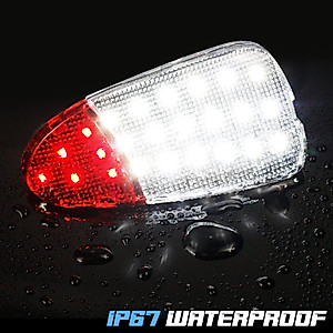 NDRUSH LED Door Panel Courtesy Light Door Interior Light Step Lights Assembly Replacement Compatible with 1997-2003 Ford F150 1997-1999 F250