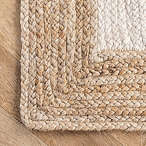 nuLOOM Eleonora Casual Jute Area Rug, 6x9, White