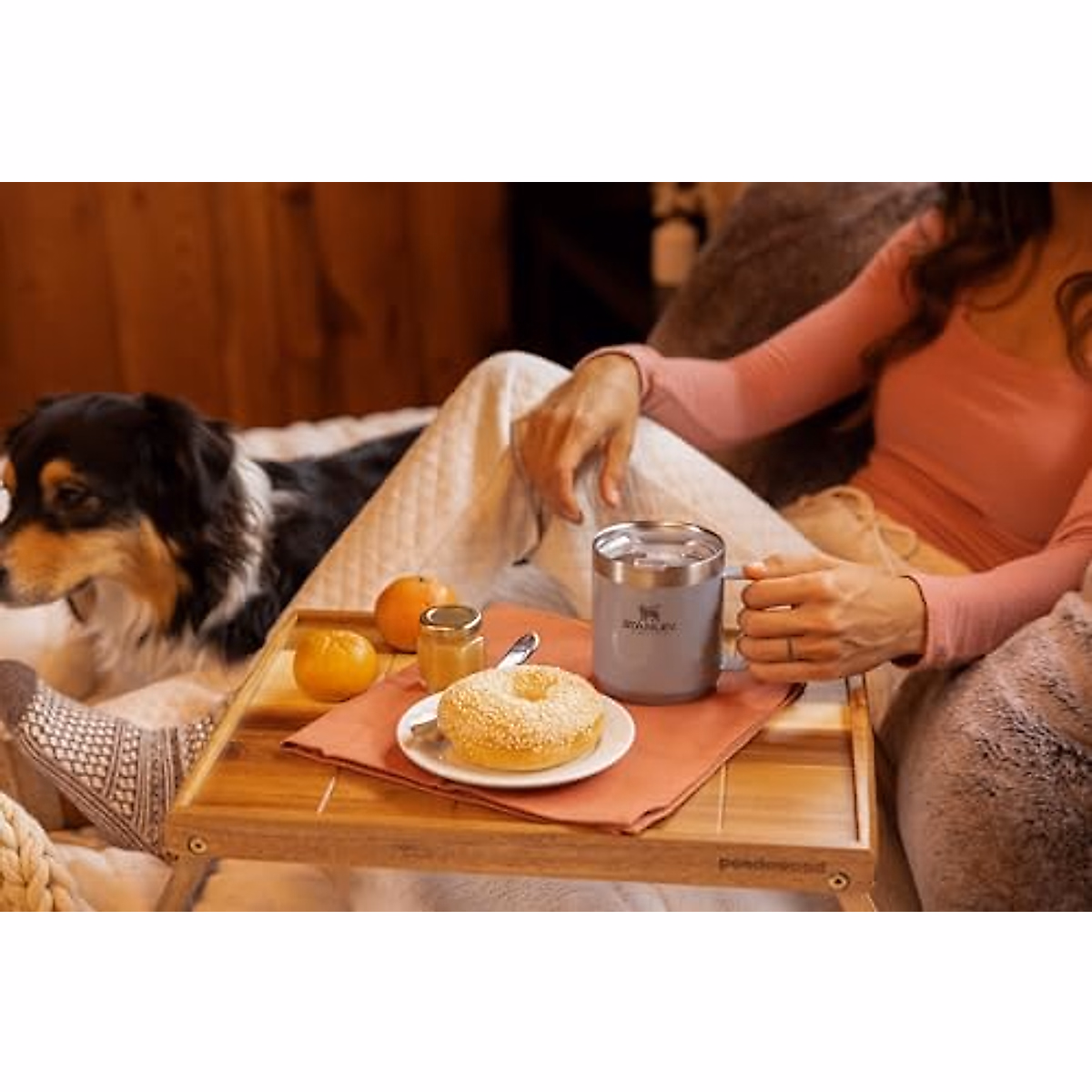 Stanley Stay-Hot Camp Mug 12 oz | Press Fit Drink Through Lid | Cup for Coffee, Tea and Drinks | Insulated Stainless Steel Coffee Mug | BPA-Free | Navy