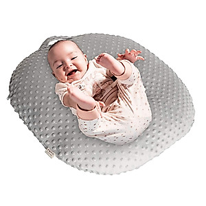 Owlowla Newborn Lounger Cover,Minky Removable Slipcover Fits Newborn Lounger for Baby Boy Girl(Blush Pink)