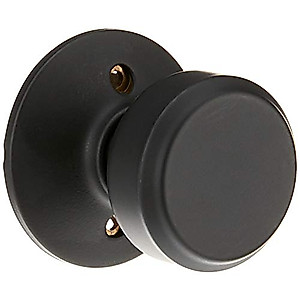 Schlage Lock KNOB Passage Bowery MAT Black F10BOW622