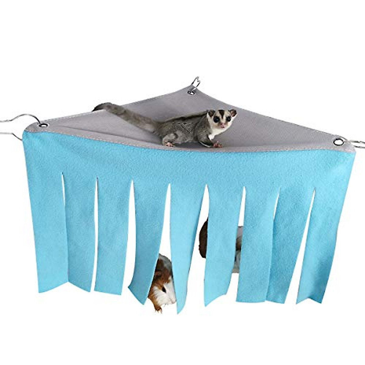 1 Pieces Guinea Pig Hideout Rat Corner Hideaway Peekaboo Toys Cage Accessories Hidden Habitat Tent Toys for Ferrets Chinchillas Sugar Glider Small Pet Animals