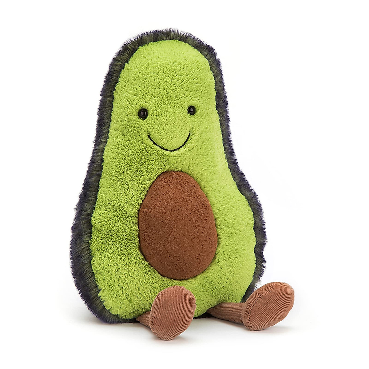 Jellycat Amuseables Avocado Stuffed Toy, Medium 12 inches | Vegetable Plush | Fun Gift Idea