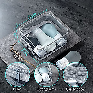 Gemice Travel Bottles for Toiletries, TSA Approved Travel Containers Leak Proof Silicone Squeezable Travel Accessories Set 2oz 3oz for Shampoo Conditioner Lotion Body Wash (16 Pack)