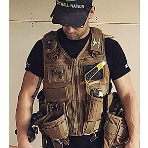 Atlas 46 AIMS Saratoga Tool Vest, Universal Chest Rig, Attach Pouches and Holsters - Berry Compliant - Made in the USA