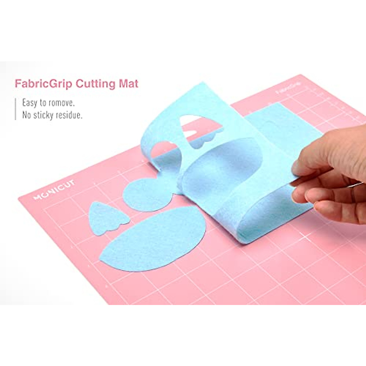 Monicut 2 Pcs Fabricgrip Cutting Mat for Cricut Maker 3/Maker/Explore 3/Air 2/Air/One 12"x12" Replacement Cutting Mats for Cricut Cutting Mats for DIY Projects