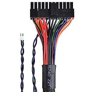 SilverStone Technology 350 Watt Flex ATX Power Supply with Fixed Cables and 80 Plus Gold with 6Pin PCIe Connector SST-FX350-G-USA, Black（Lead-Free Paint）