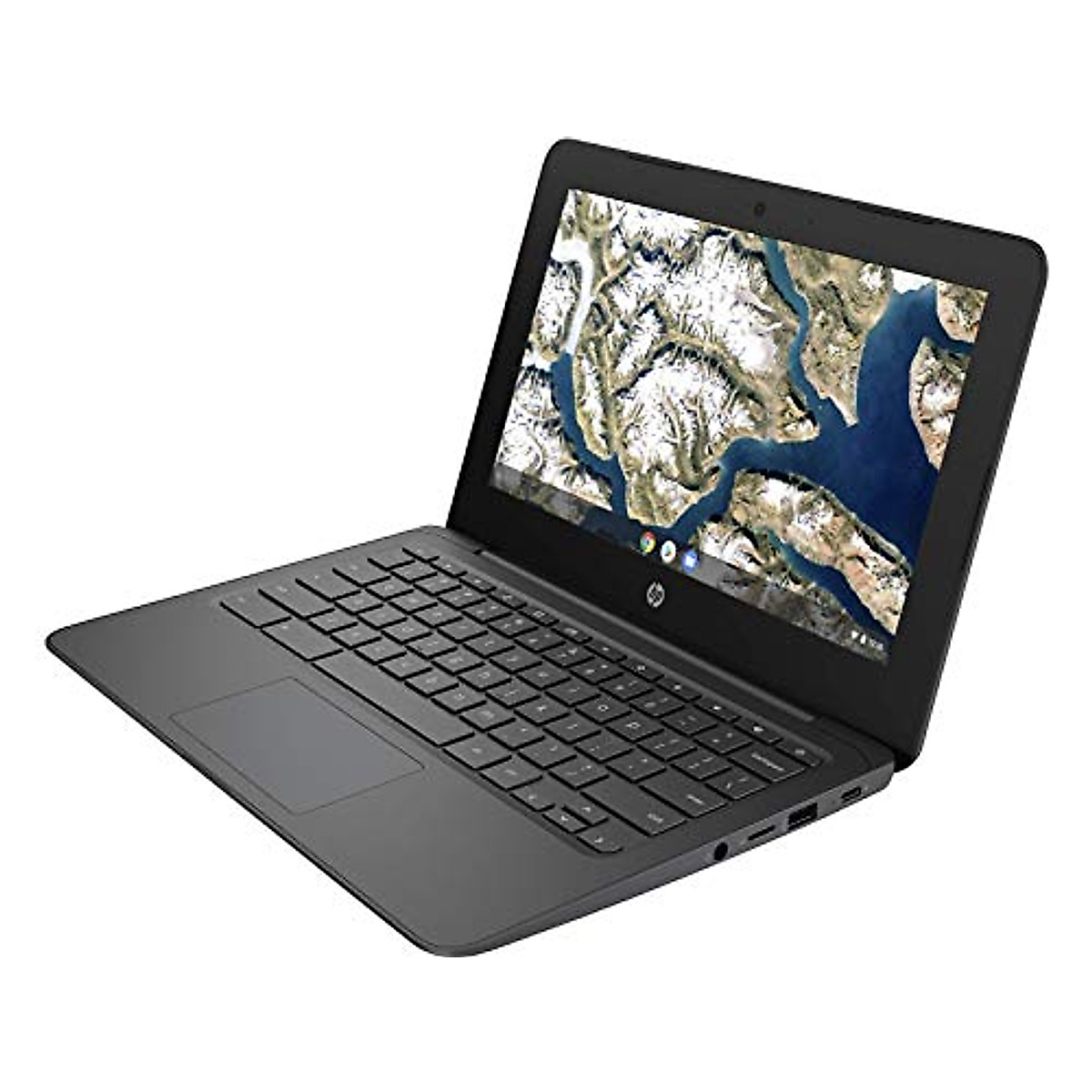 HP 2022 Newest Chromebook 11.6" HD Thin Light Laptop Computer for Business Student, Intel Celeron N3350 Up to 2.4 GHz, 4GB Memory, 32GB eMMC,Webcam, USB-C, WiFi, Bluetooth, Chrome OS+MarxsolCables