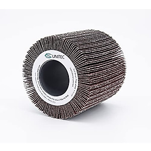 C.S. Unitec | PTX Flap Disc Wheel | 120 Grit Metal Grinder Tool Attachment | 4" Diameter x 4-1/8" Wide (47214)