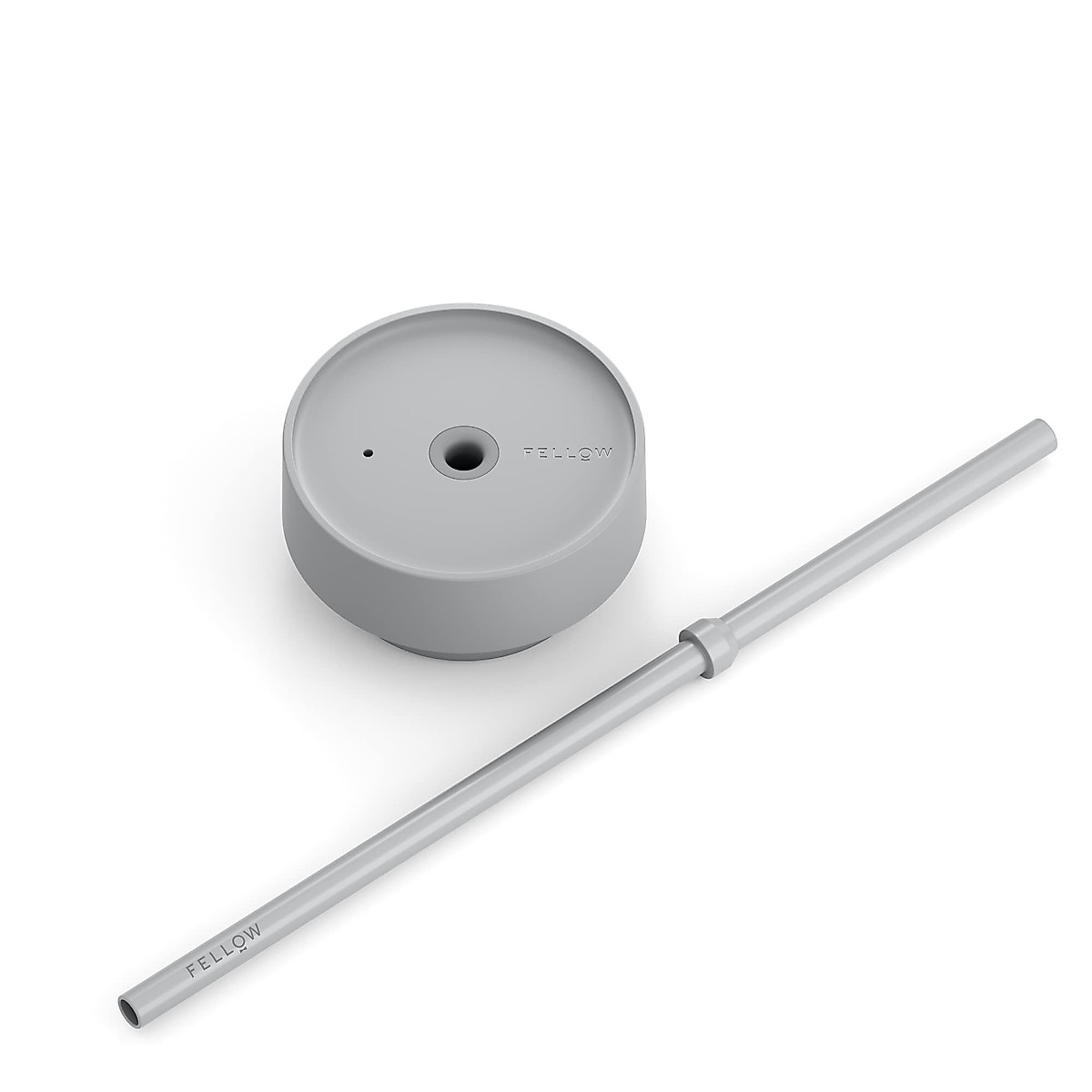 Fellow 16 oz Carter Cold Travel Mug for Water, Iced Tea, Coffee, Smoothies, Iced Coffee & more - Stainless Steel Vacuum-Insulated Iced Coffee tumbler with Spill Resistant lid and straw - Matte Grey