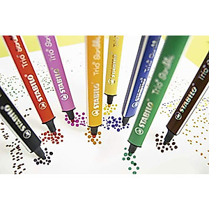 STABILO Trio Scribbi Triangular Felt Tip Pen - Assorted Colours (Pack of 14)