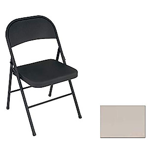 Cosco Black, Steel Folding Chair, 4 Pack