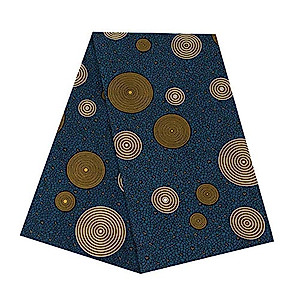 African Fabric 100% Polyester Ankara Print Fabric 6 Yards for Party Dress FP6227
