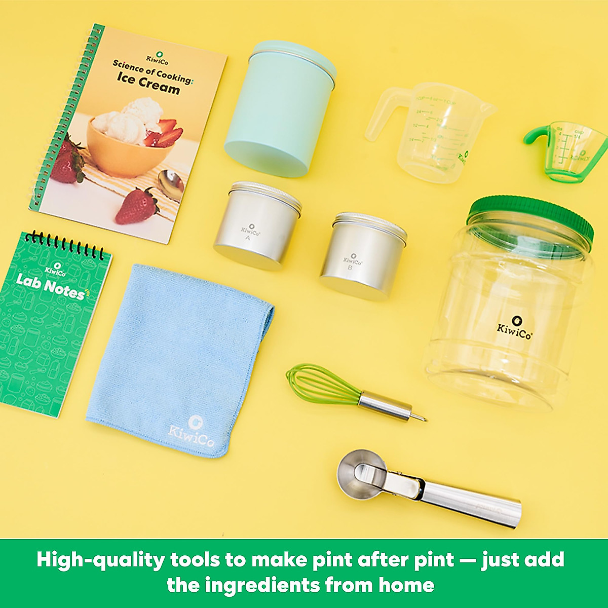 KiwiCo - Science of Cooking: Ice Cream, Learning Cooking Through Chemistry Project, Ages 5+