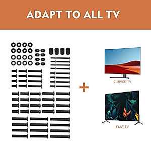 TV Mount Screws Universal TV Installation Hardware Kit Includes M4 M5 M6 M8 TV Sets Screws and Spacers for Samsung, Vizio, LG, TCL, Sony, Sharp, Philips, Panasonic & More Up to 100" HTA001