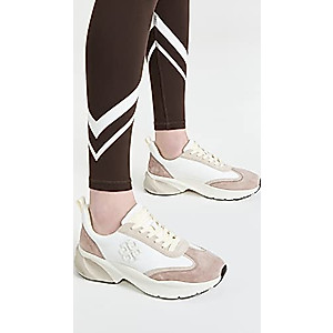 Tory Burch Women's Good Luck Trainers, White/New Ivory/Cerbiatto, 8.5 Medium US