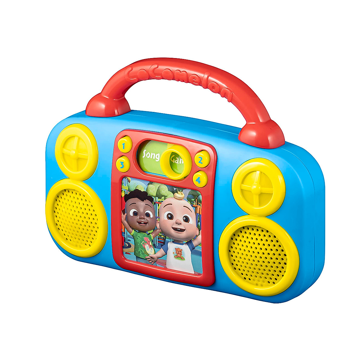 eKids Cocomelon Toy Music Player Includes Freeze Dance, Musical Toy for Toddlers with Built-in Nursery Rhymes for Fans of Cocomelon Toys and Gifts for Boys and Girls